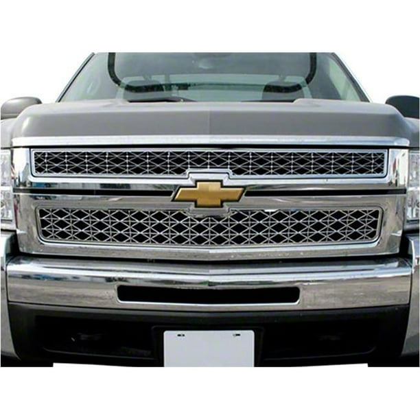 Chrome Imposter Grille Overlay for 2016-2018 Silverado 1500 WT, LS & LT ...