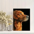 Abstract Colorful Dog Portrait Canvas Wall Art，Modern Pet Decor for ...