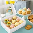 12 Hole Cupcake Boxes with Window 8 Pack for Birthday Holiday Party ...