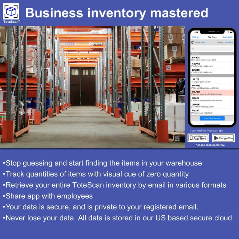 Qr Code Labels For Storage ToteScan QR Labels For Organization - 48 ...
