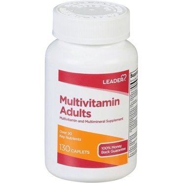 Leader One Daily Adult Multivitamin Plus Iron Supplement, 100 Tablets ...