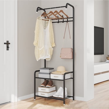 Muso Wood Coat Rack Wall Mounted Wooden Hat Rack and Coat Hanger Wall ...