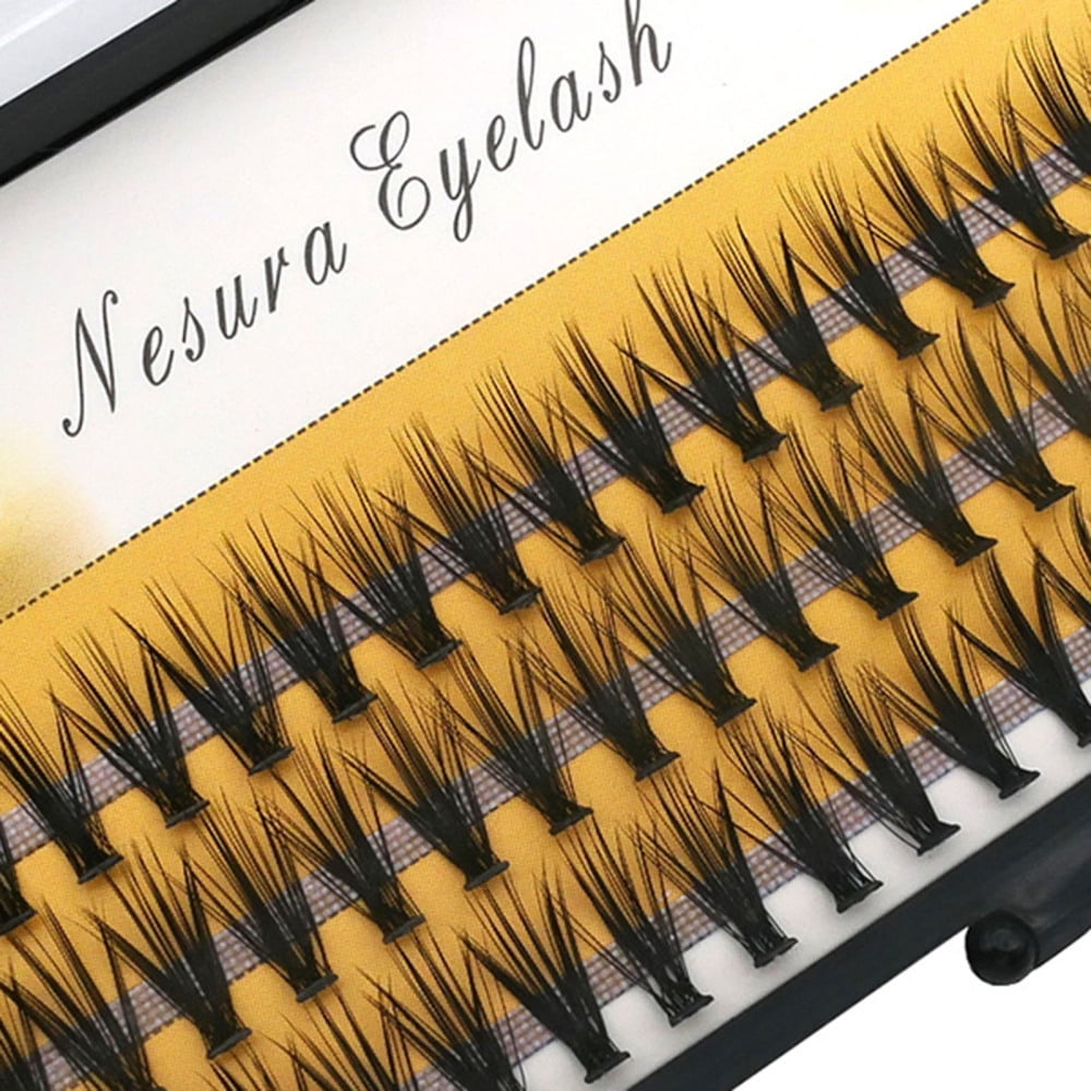 Soft Faux Individual Eyelashes Segmented Look Fake Lashes Extension for ...