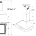 KOSTCH 36 inch Convertible Ducted Wall-Mount Range Hood, 600 CFM ...