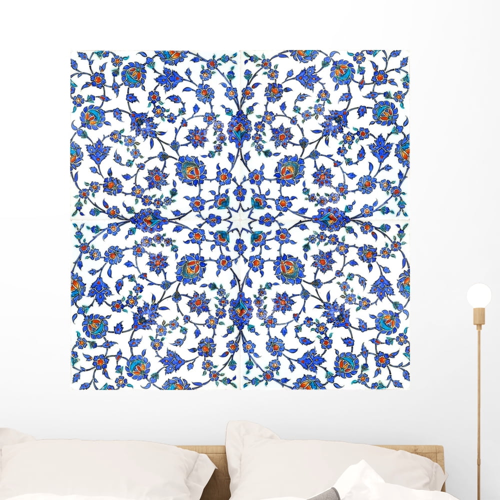 Ancient Turkish Tiles Wall Mural Decal by Wallmonkeys Vinyl Peel and ...