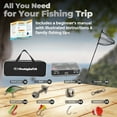 DaddyGoFish Kids Fishing Pole, 5ft Telescopic Rod Reel Combo Starter ...
