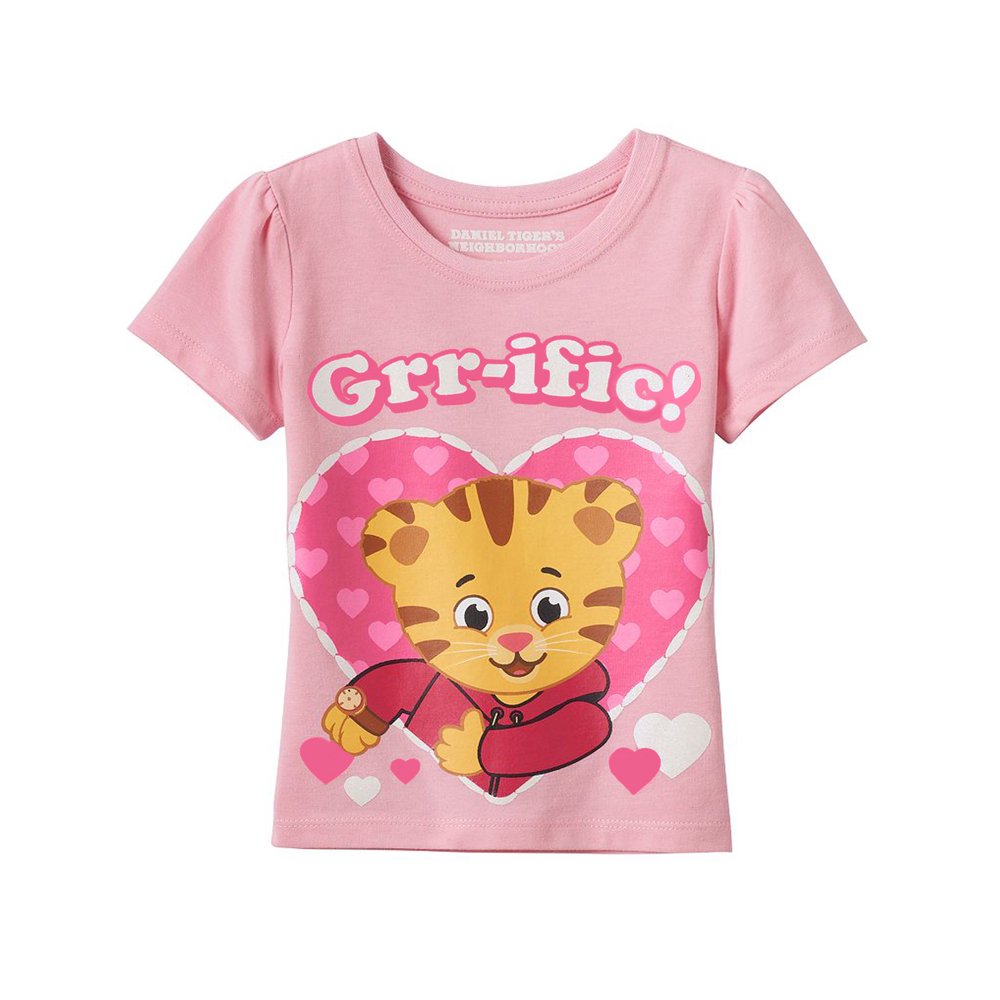 Daniel Tiger's Neighborhood - Daniel Tiger Girls Short Sleeve Tee ...