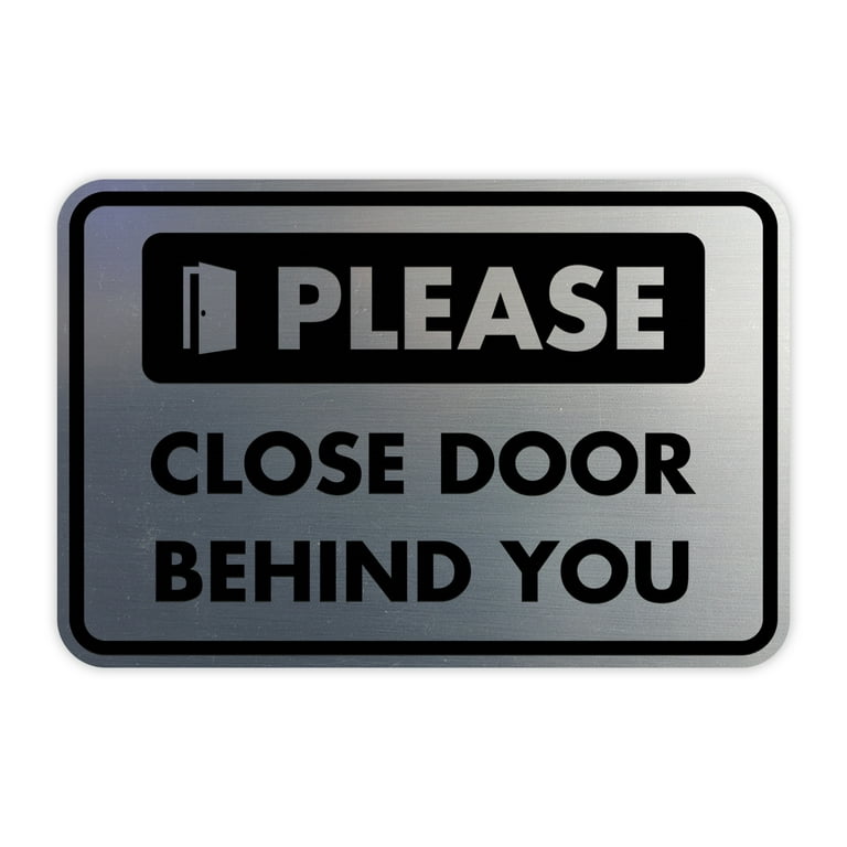 Close Door Sign