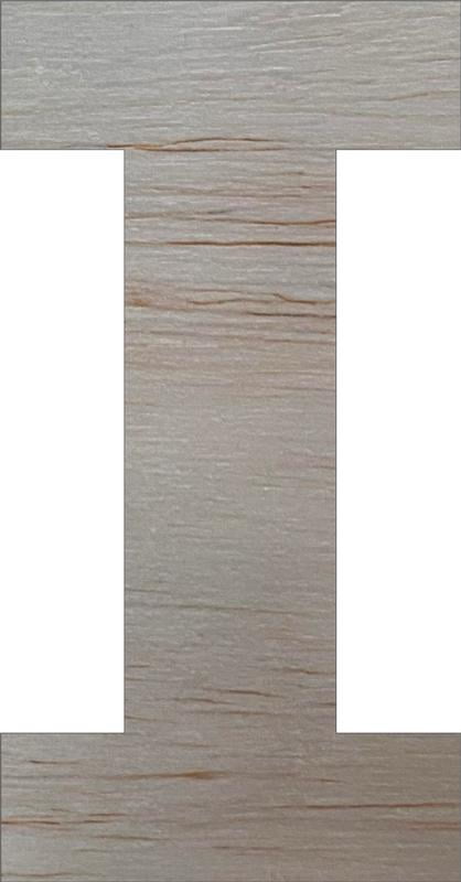 Wooden Block Letters, Unfinished 18'' Rockwell I, Craft - Walmart.com