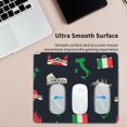 Italy Flag Map Italian Black Retro Mouse Pad Non-Slip Rubber Gaming ...