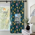 Astronaut Cat and Planet Blackout Curtains,Triple Weaved Fabric,Thermal ...