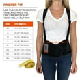 Ergodyne ProFlex® 1650 Economy Elastic Back Support Brace, Black, XS ...