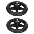 YanMaoYi 2Pcs Wheelchair Wheel 7in Rubber Low Noise Walker Caster ...