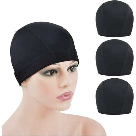 ALmi 3 Piece Dome Cap Wig Caps for Making Wig Stretch Wig Caps with ...