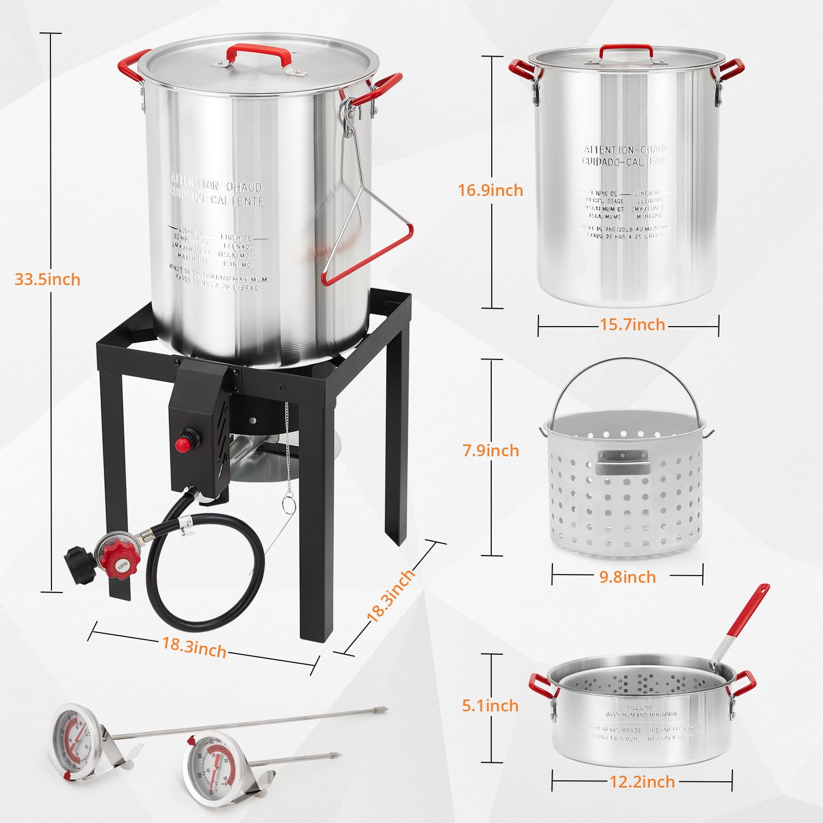 WhizMax 30-Quart Propane Outdoor Turkey Fryer & Seafood WhizMax 30-Quart Propane Outdoor Turkey Fryer & Seafood