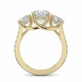 2.20ct Round Cut Lab Grown Diamond Engagement Ring Three Stone Side ...