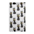 Black Dog Texture Design Door Curtain Sheer Privacy Light Filtering ...