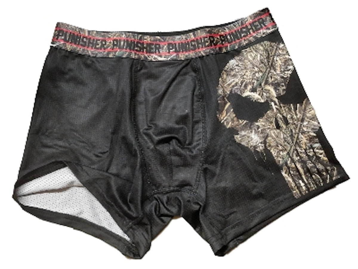 Marvel Comics Punisher Realtree Camo Camouflage Logo Boxer Briefs ...