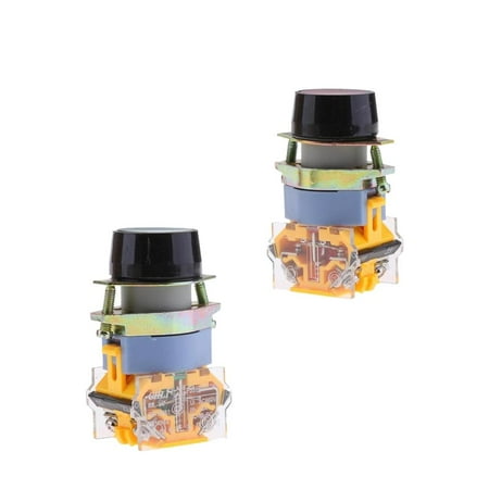 2Pcs 1NC Momentary 4 Terminals Button Switch 380V 15A LA39-11BN ...
