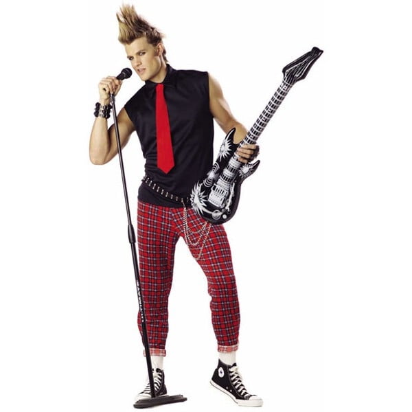 Adult Punk Rock Singer Costume - Walmart.com