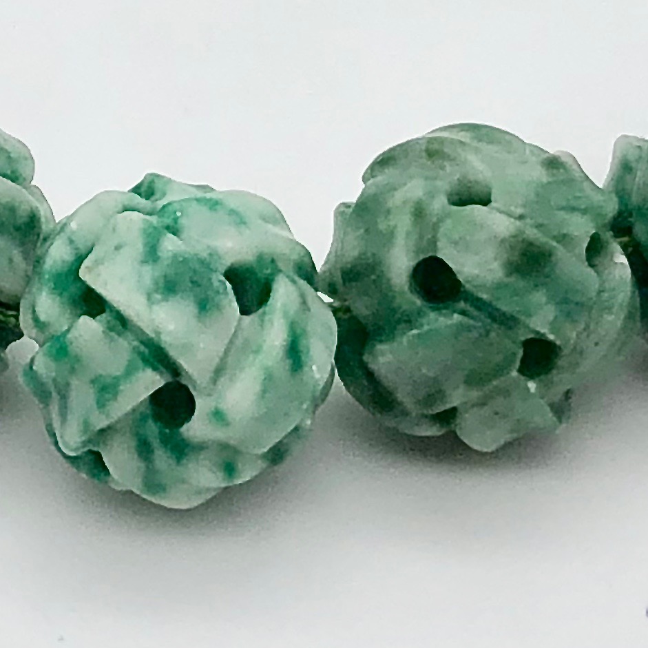 Carved Jade Beads