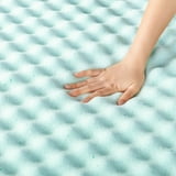 "Mellow King Size 1.5"" Infused Cooling Gel Egg Crate Memory Foam ...