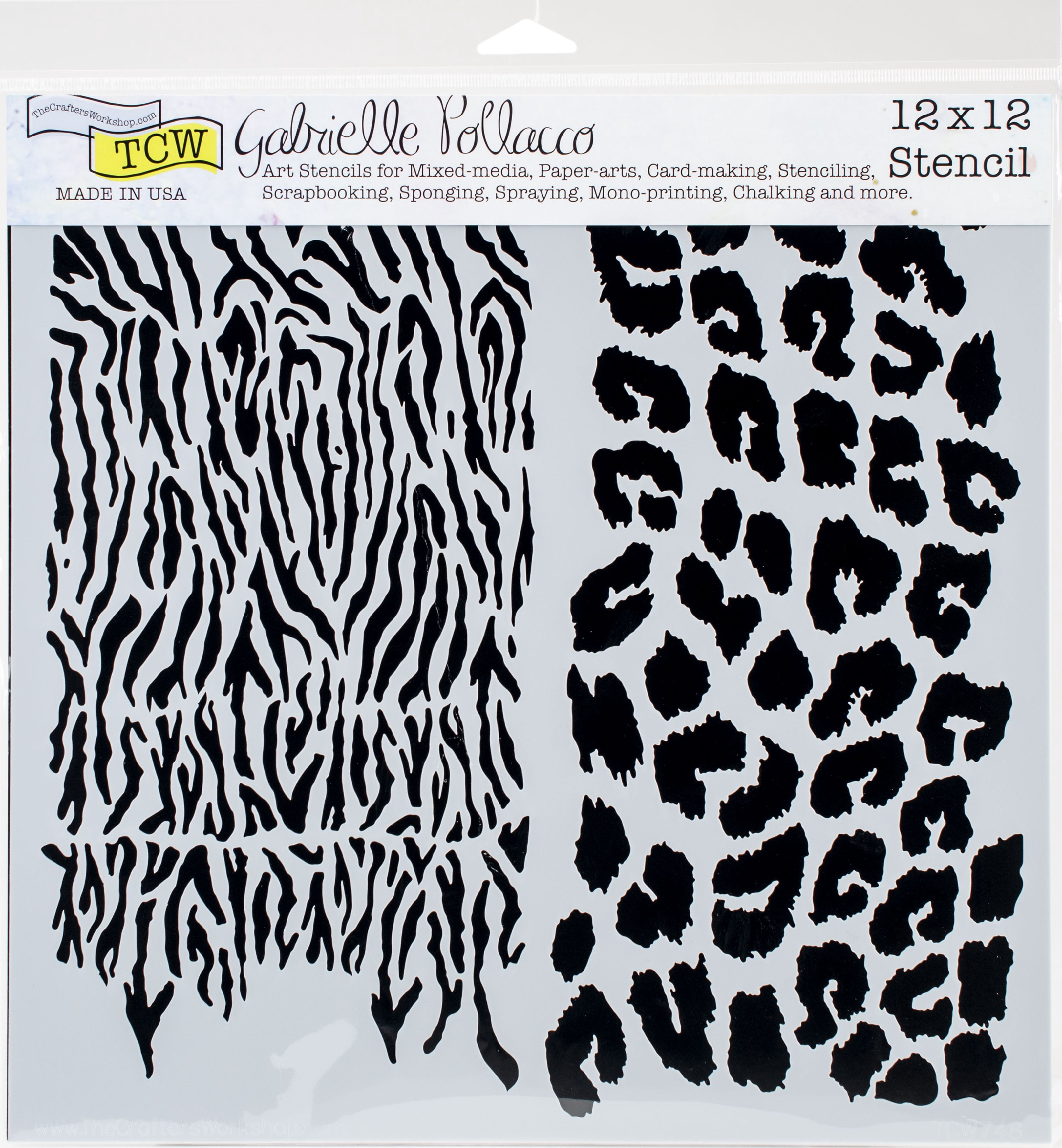 Crafter's Workshop Template 12"X12"-Wild Prints - Walmart.com