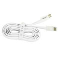 Flat Micro Usb Gold Plated Data Cable 3.9ft With Cable Tie In White ...