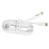 Flat Micro Usb Gold Plated Data Cable 3.9ft With Cable Tie In White ...