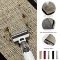 Black Border Washable Area Rugs 3'x5', Farmhouse Burlap Weave Texture ...