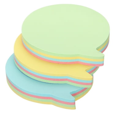 Uxcell 2.7" x 2.7" Flower Shape Sticky Notes, Cute Self-Stick Memo Pads ...