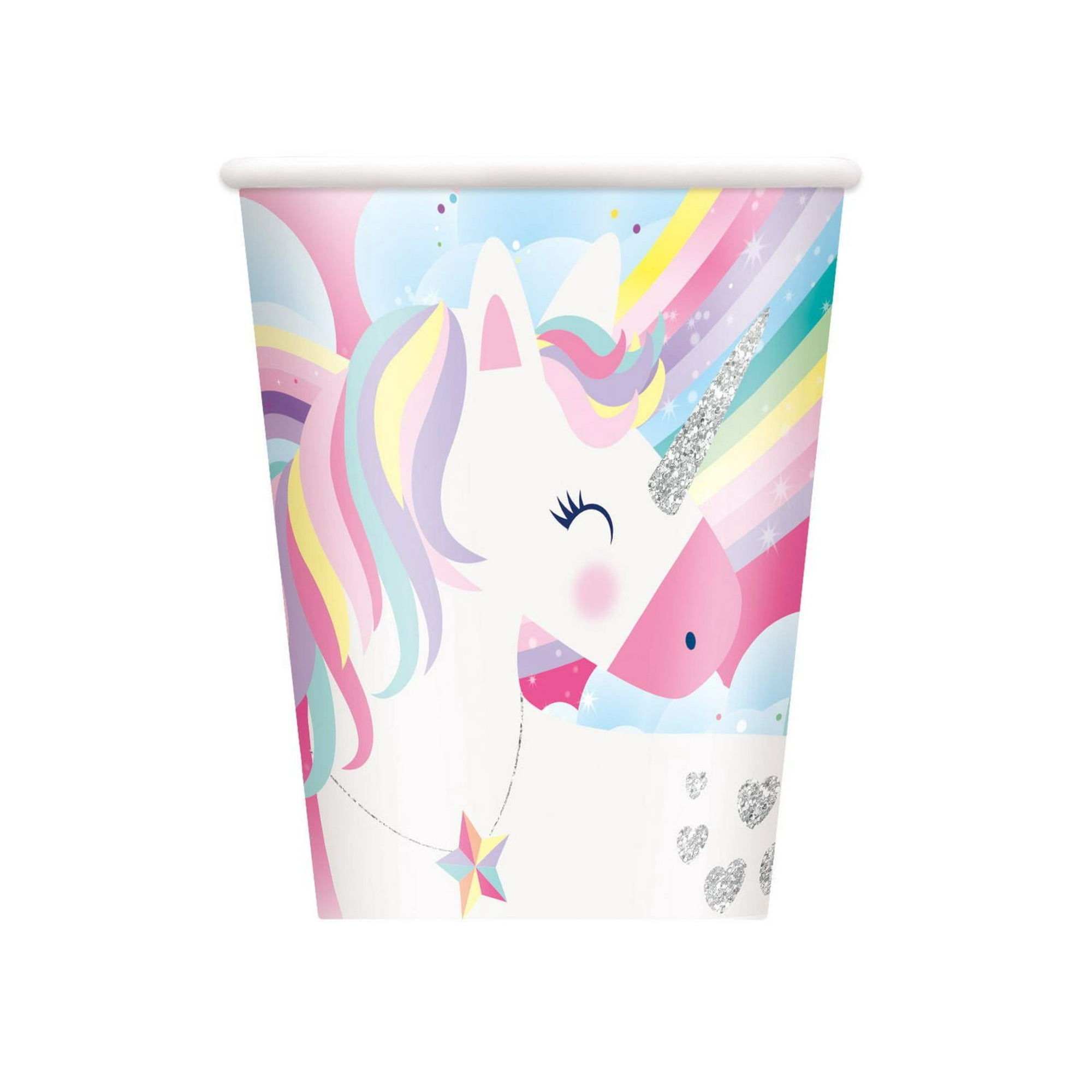 Click here for Unique Pretzels Pink Rainbow Unicorn 9oz Paper Cup... prices