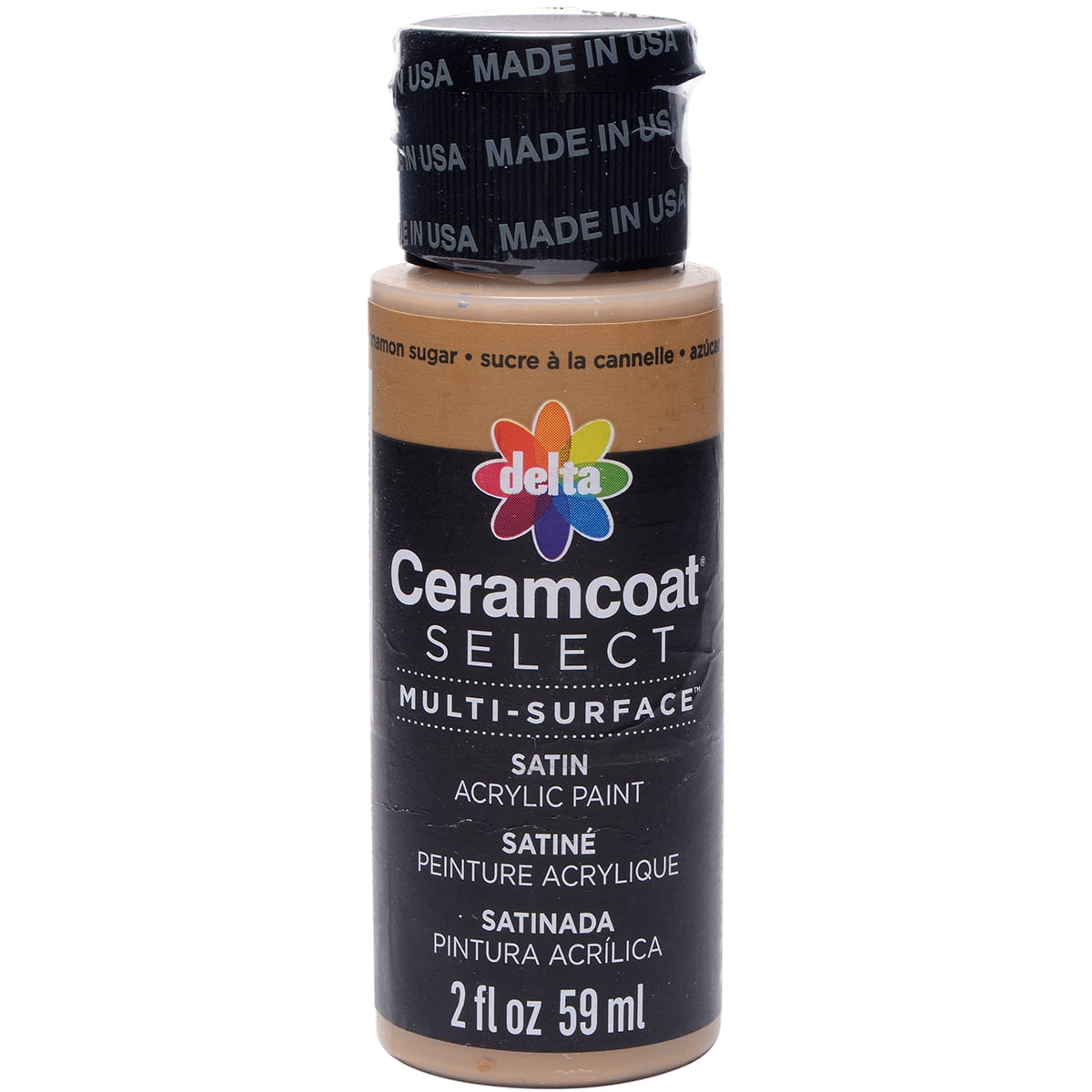 Ceramcoat Select Multi-Surface Paint 2oz-Cinnamon Sugar - Walmart.com