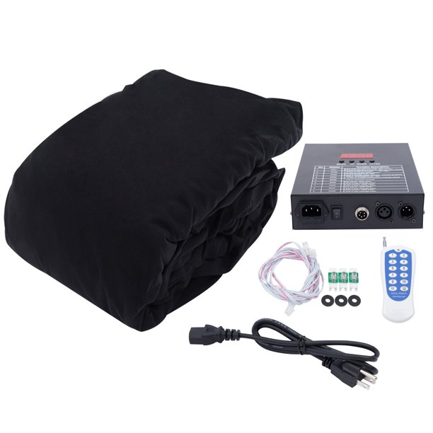 LED Background Curtain 3m x 4m RGB Stage LED White Starlight Cloth DMX ...