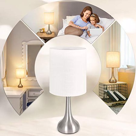 Boncoo Touch Control Table Lamp 3 Way Dimmable Simple Night Light Lamp ...