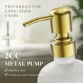 Kitchen Soap Dispenser Set Comes with Ceramics Sponge Holder, Gold ...
