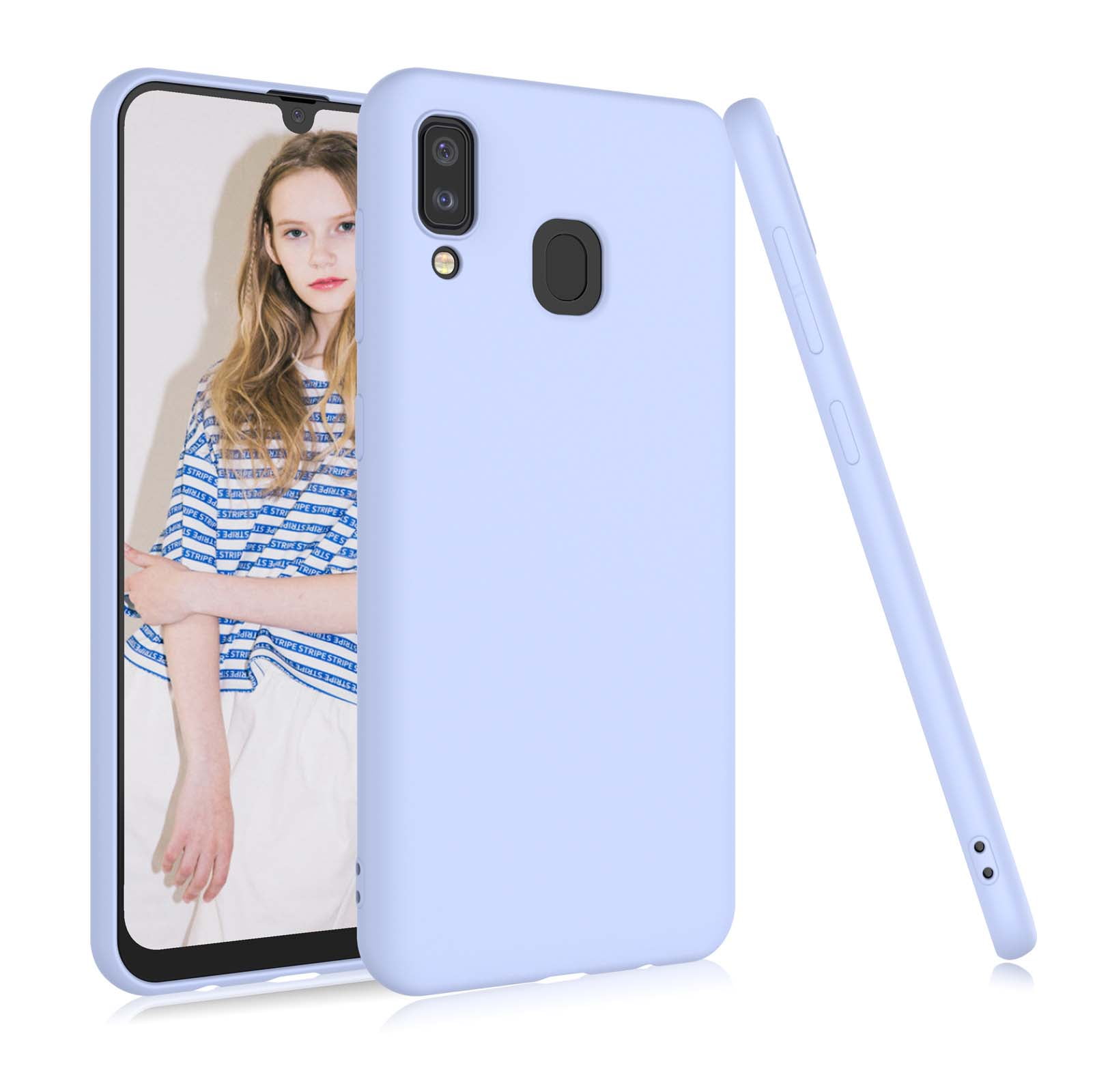 Samsung Galaxy A20 A30 Case 2019, Tekcoo Anti-slip Liquid Silicone Gel ...