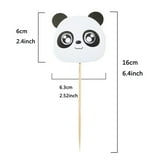 Minkissy panda cake toppers Cake Toppers Paper Decoration Party Hosts ...