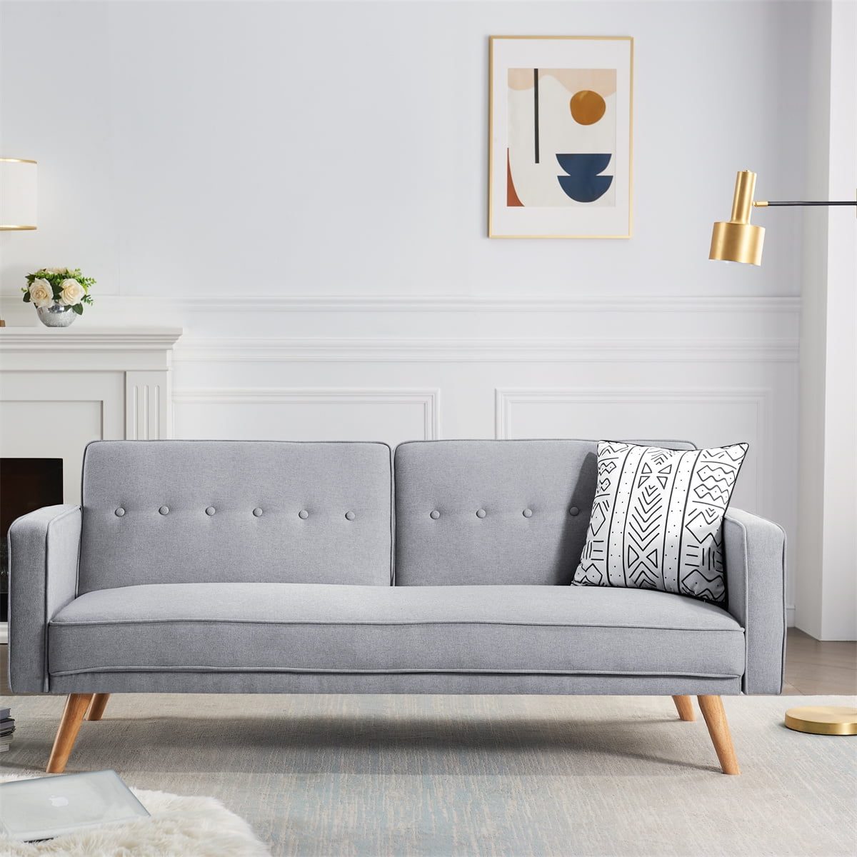 Modern Variable Bed Sofa for Small Space, Upholstered Loveseat Sleeper ...