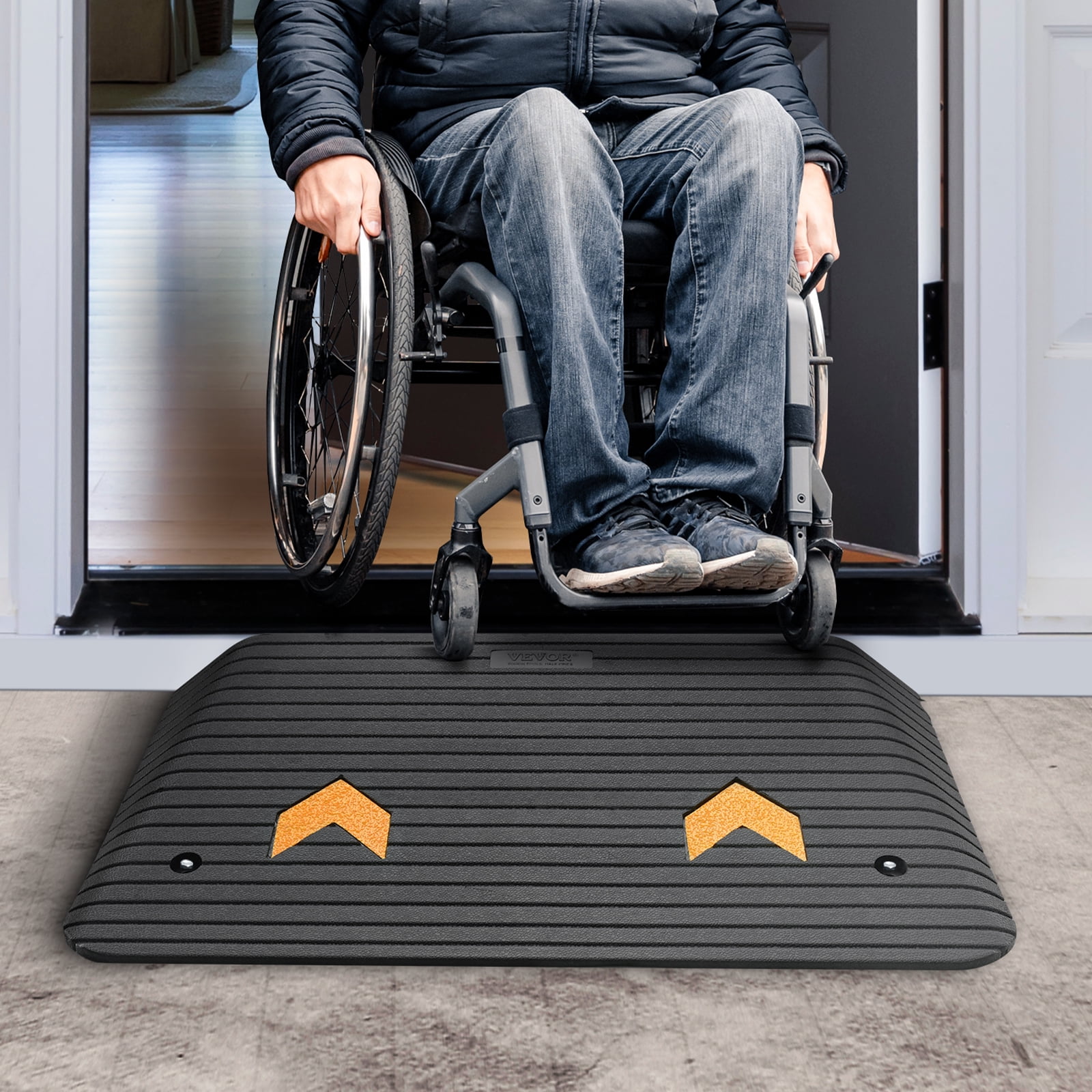 BENTISM Rubber Threshold Ramp Door Ramp 3.5" Rise 33069 lbs Load Rubber ...