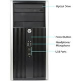 HP ProDesk 6300 Desktop Towers Computer, Intel Core i5, 8GB RAM, 1TB HD ...