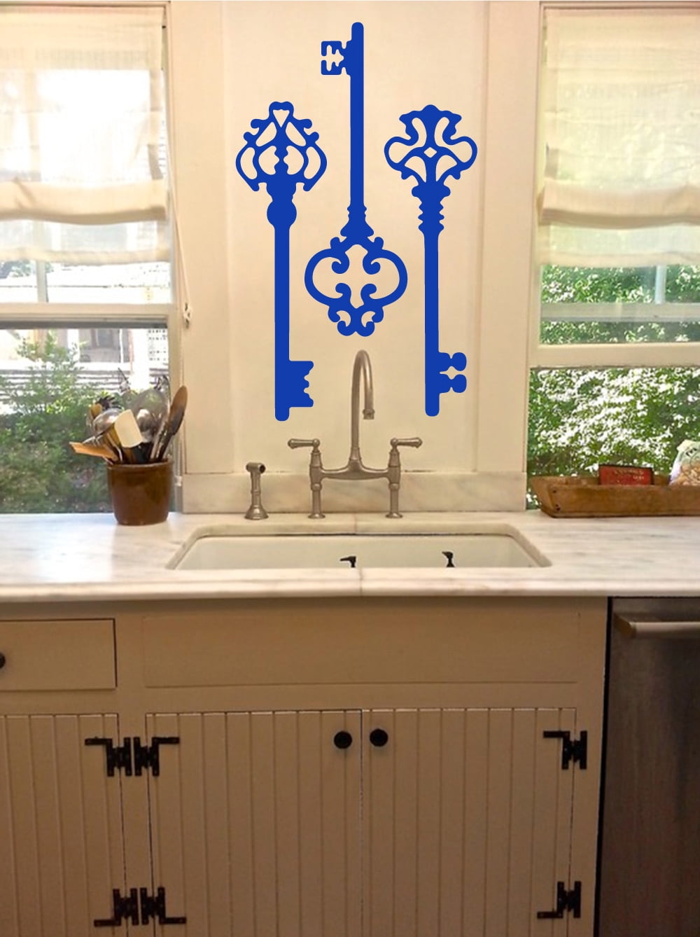 Antique Skeleton Keys Removable Home Wall Decal Stickers - Walmart.com