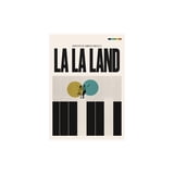 LA LA LAND poster , minimalist wall art, mid-century modern, vintage ...