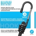 8-Pack Bungee Cords with Steel Hooks, 12" 18" 24" 36" Multi-Size Set ...