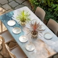 Abstract Waves Beach Art Fitted Rectangle Tablecloth 24" x 36" Oil ...