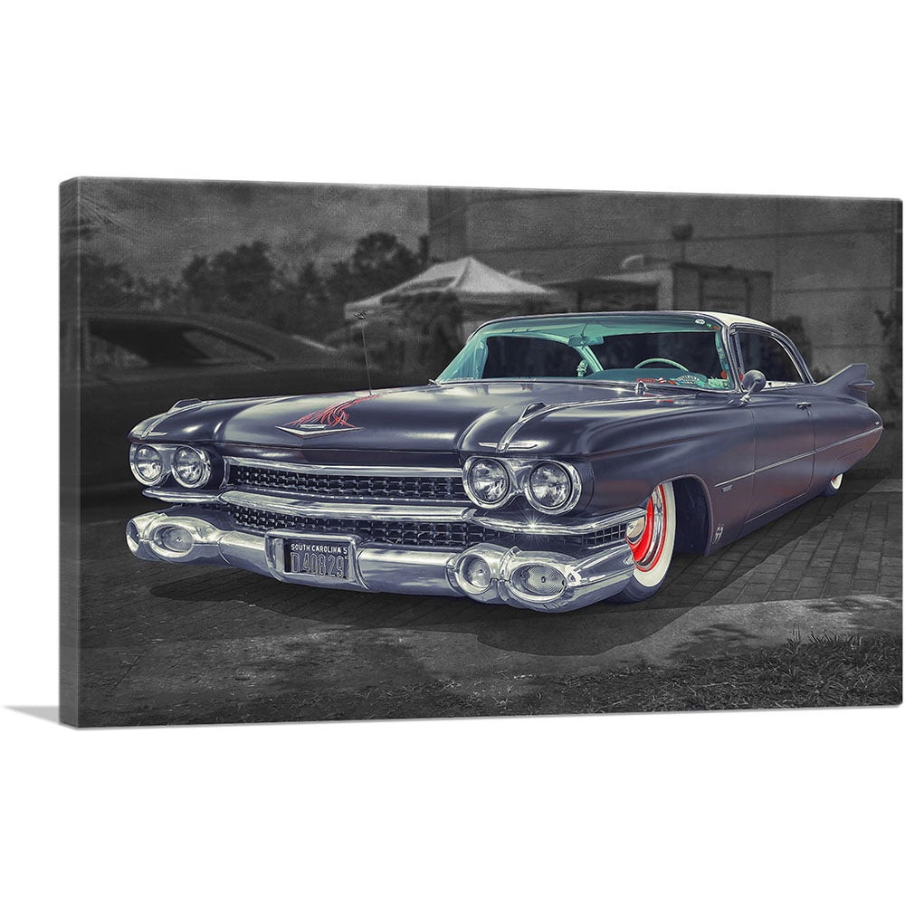 ARTCANVAS 1959 Cadillac Fleetwood Vintage American Car Canvas Art Print ...