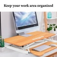 Height Adjustable 37 inch Stand Up Desk Converter, Quick Sit to Stand ...