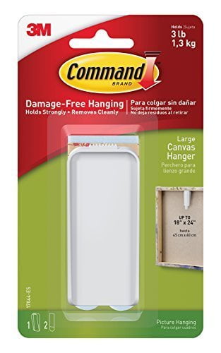 CANVAS HANGER LARGE WHT Pkg of 4 - Walmart.com