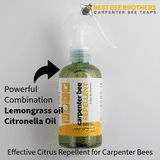 Best Bee Brothers Citrus Carpenter Bee Repellent Spray, Effective Long ...