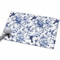 2x3 Blue Flowers Small Area Rug for Entryway, Washable Non Slip Low ...